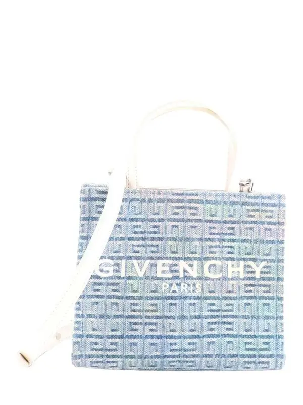 Givenchy G- 4g Denim Mini Tote Bag - Blue