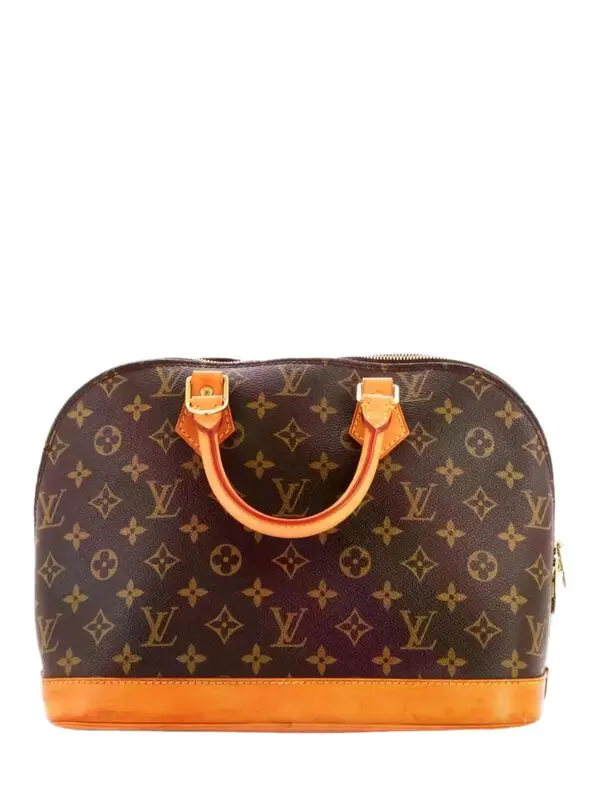 LOUIS VUITTON Alma Handbag Monogram Canvas Pm Satchel - Brown