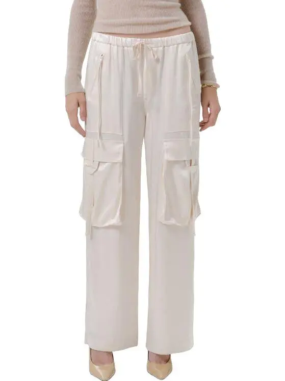 Citizens Of Humanity Andira Wide Leg Cargo Pants - Cream