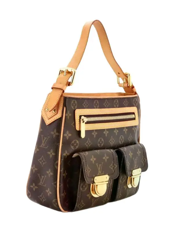 LOUIS VUITTON Hudson Handbag Monogram Canvas Gm Shoulder Bag - Brown