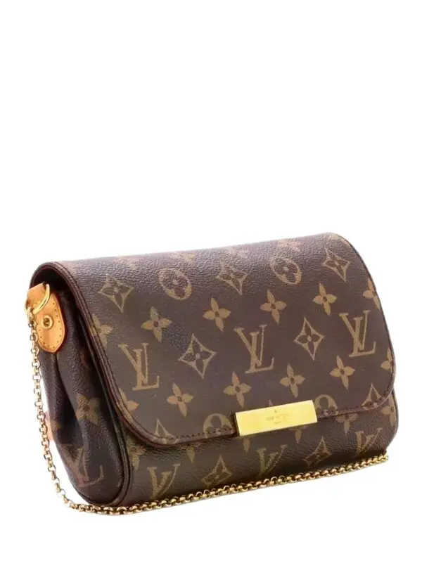 LOUIS VUITTON Favorite Handbag Monogram Canvas Pm Clutch Bag - Brown