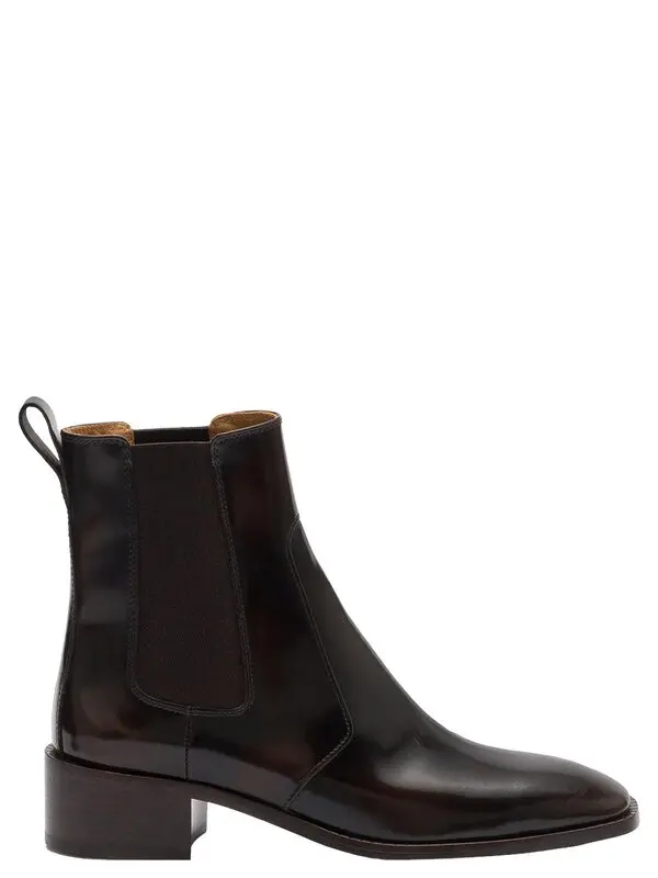 Church's Stivali Chelsea Susan In Pelle Lucida Fum - Brown