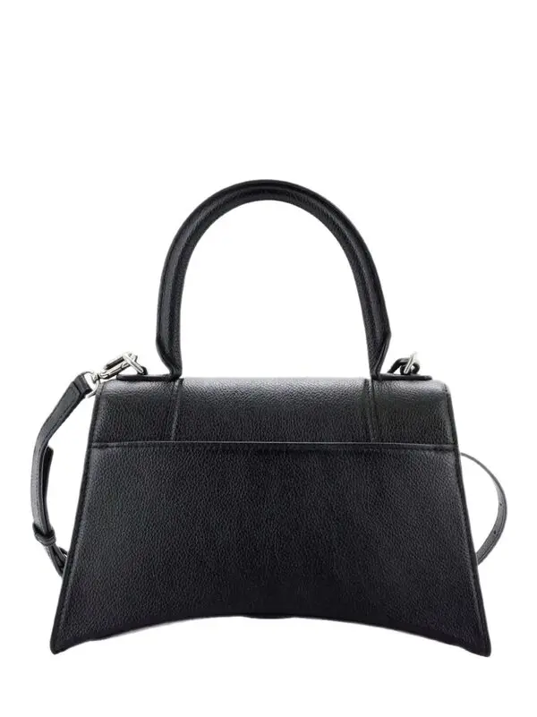 Balenciaga Hourglass Top Handle Bag Leather Small Satchel - Black