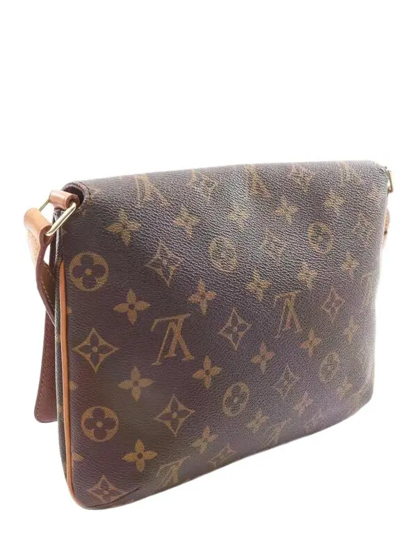 LOUIS VUITTON 1999 Musette Tango Monogram Canvas Shoulder Bag - Brown