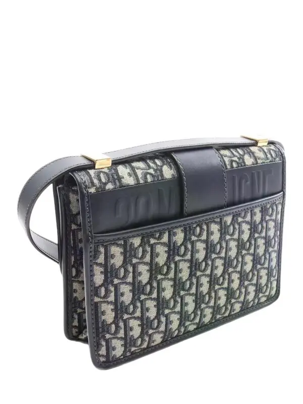 Dior 2010s 30 Montaigne Oblique Shoulder Bag - Blue