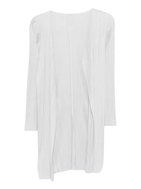 Issey Miyake Pleated Cardigan - Gray