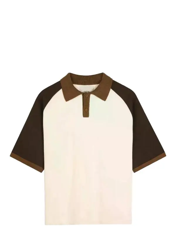 ARTE ANTWERP Colorblock Raglan-sleeve Sweater - Neutrals