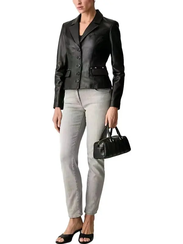 Elisabetta Franchi Embroidered-logo Jeans - Grey