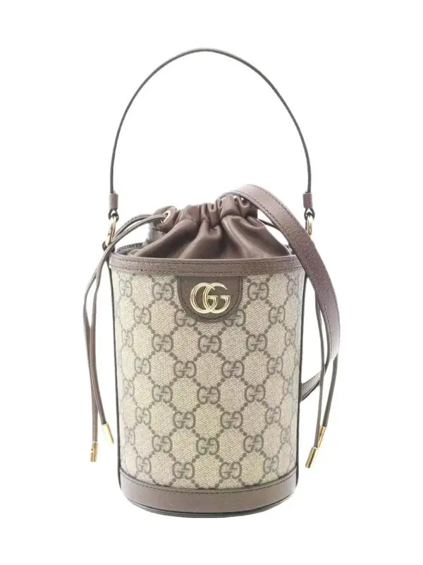 Gucci Mini Ophidia Gg Supreme Bucket Bag - Neutrals