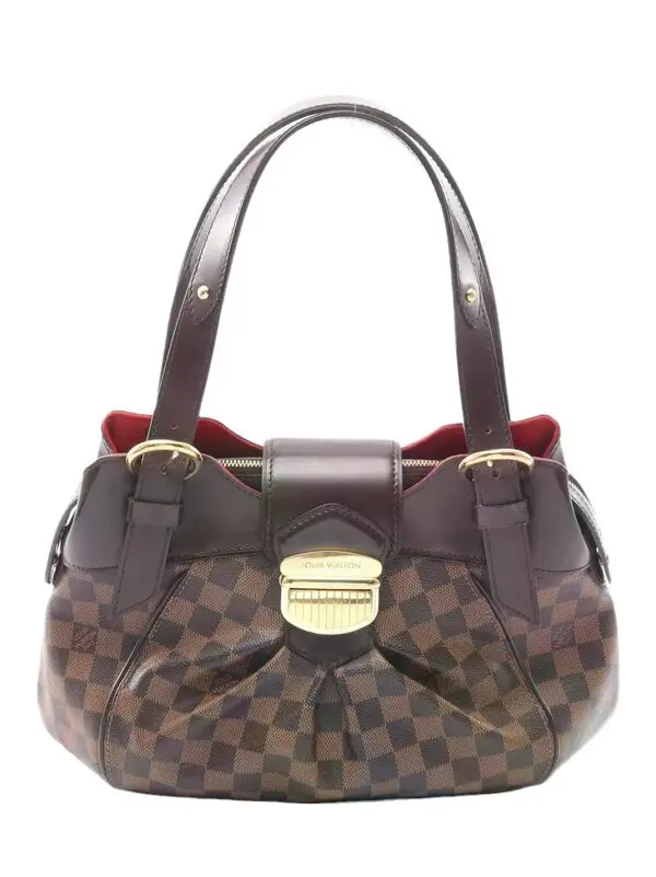 LOUIS VUITTON 2010 Pm Sistina Damier Ebene Handbag - Brown
