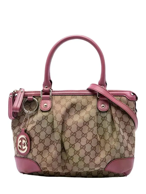 Gucci 2016-2026 Gg Canvas Sukey Satchel - Neutrals