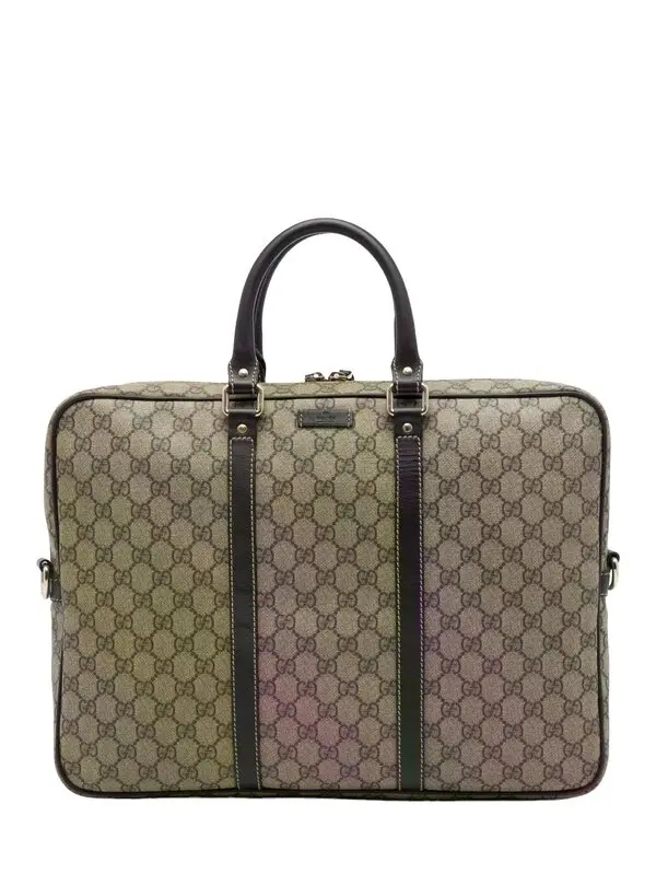 Gucci 2016-2026 Gg Supreme Business Bag - Neutrals