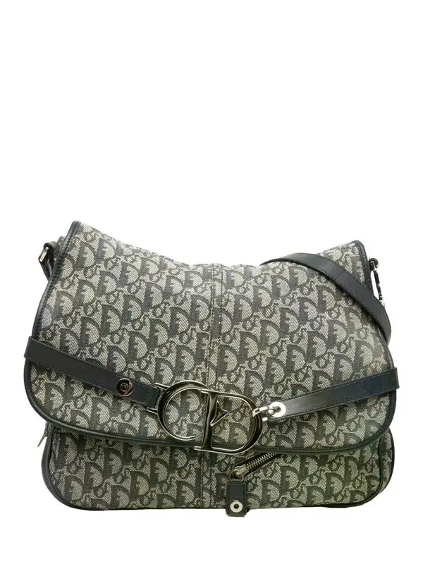 Dior 2004 Diorissimo Trotter Canvas Messenger Bag Crossbody Bag - Blue
