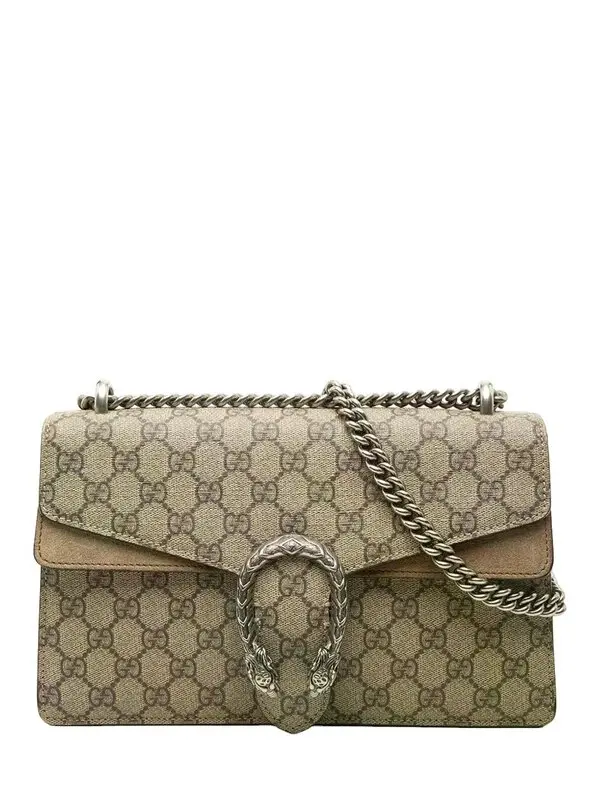 Gucci 2016-2026 Medium Gg Supreme Dionysus Shoulder Bag - Neutrals
