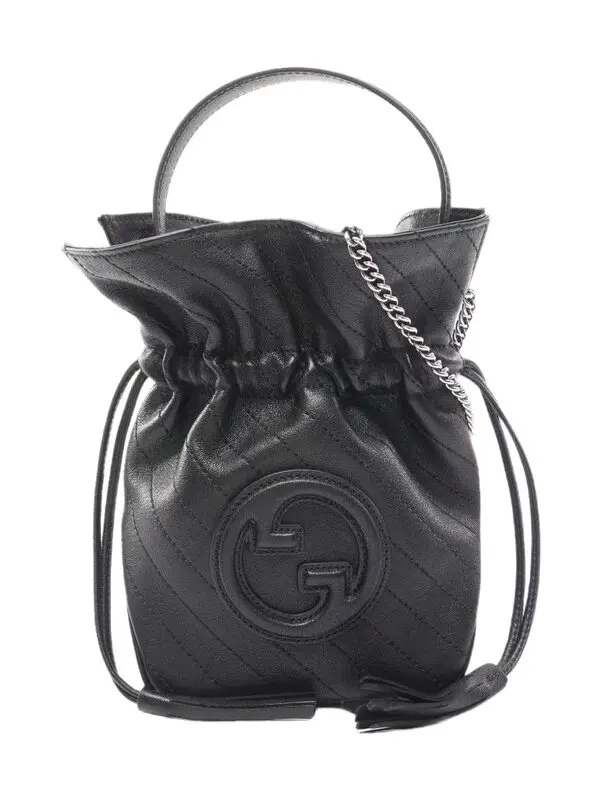 Gucci Blondie Quilted Leather Bucket Bag - Black