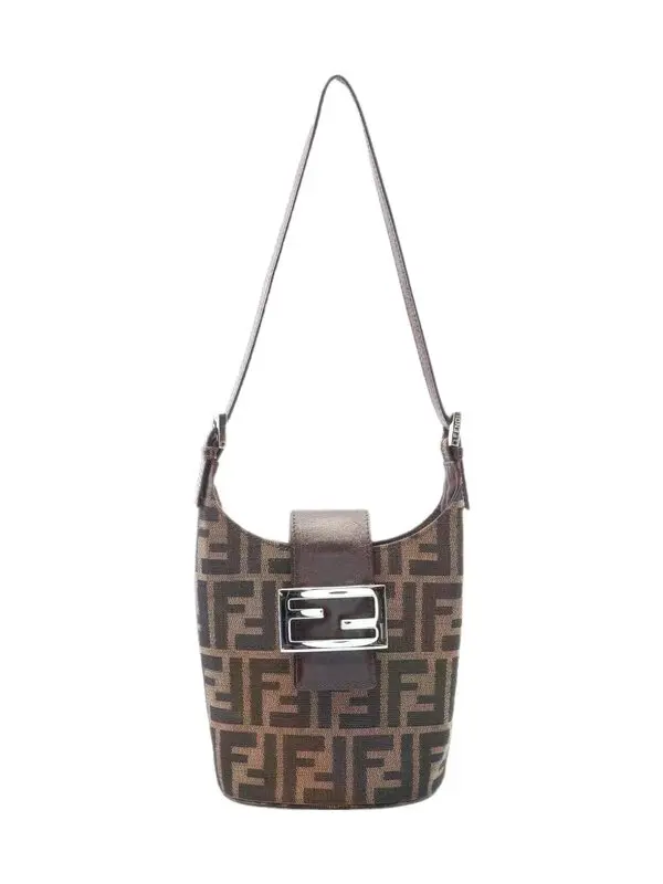 Fendi 2010s Mini Zucca Handbag - Brown