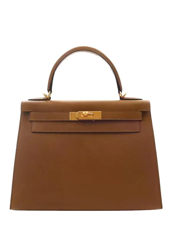 Hermès 2021 Epsom Kelly Ii Sellier 28 Satchel - Brown