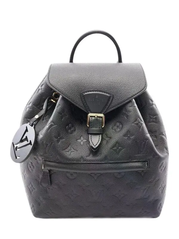 LOUIS VUITTON 2021 Pm Montsouris Monogram Empreinte Backpack - Black