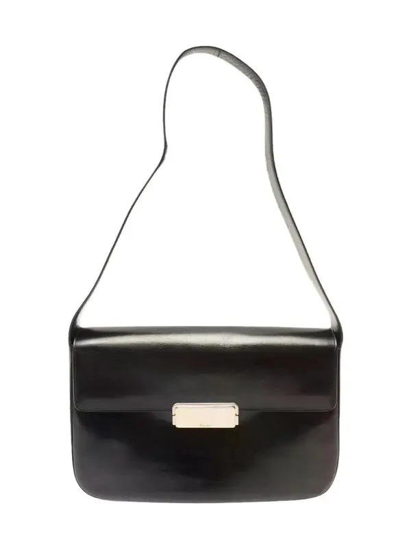 Prada 2000s Leather Shoulder Bag - Black_1