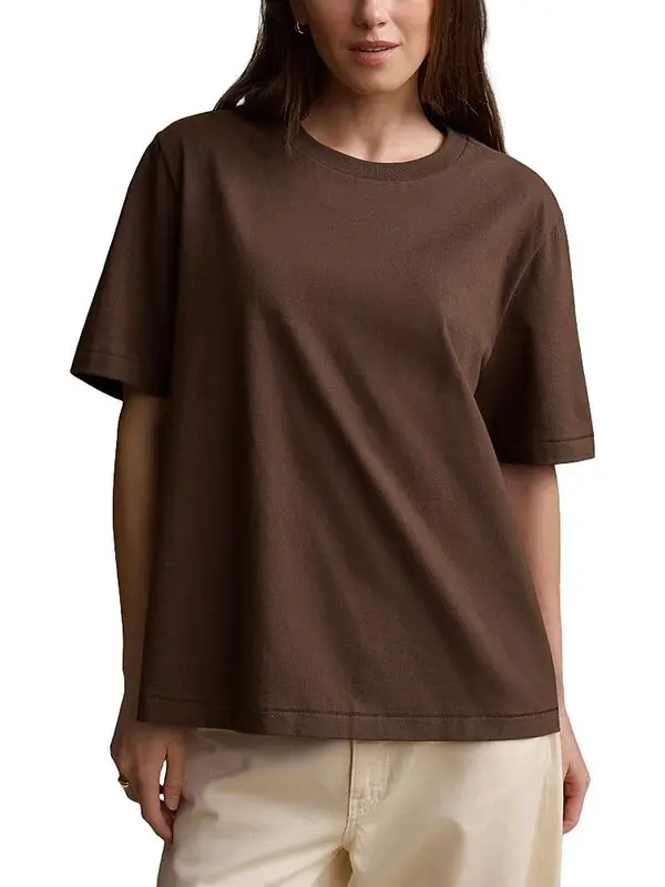 Jenni Kayne California Cotton Oversized Tee - Bronze
