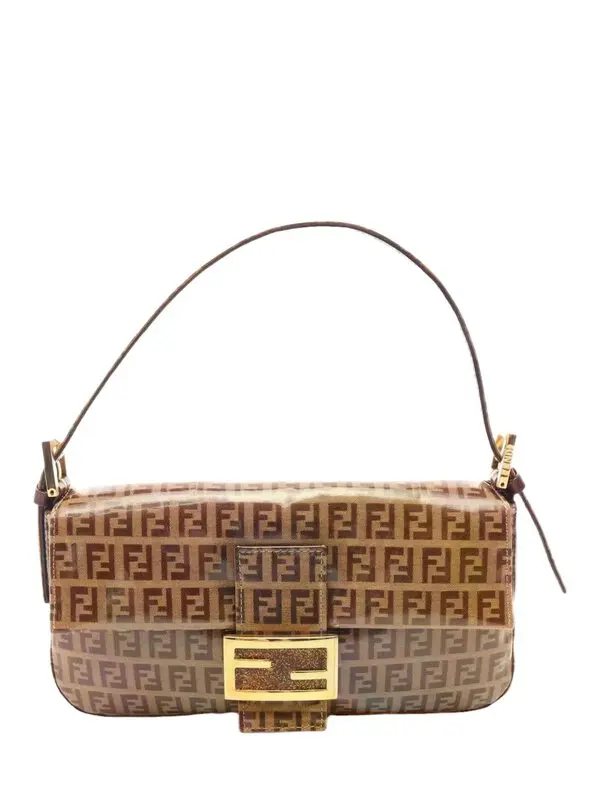 Fendi 2000s Baguette Zucca-pattern Shoulder Bag - Neutrals