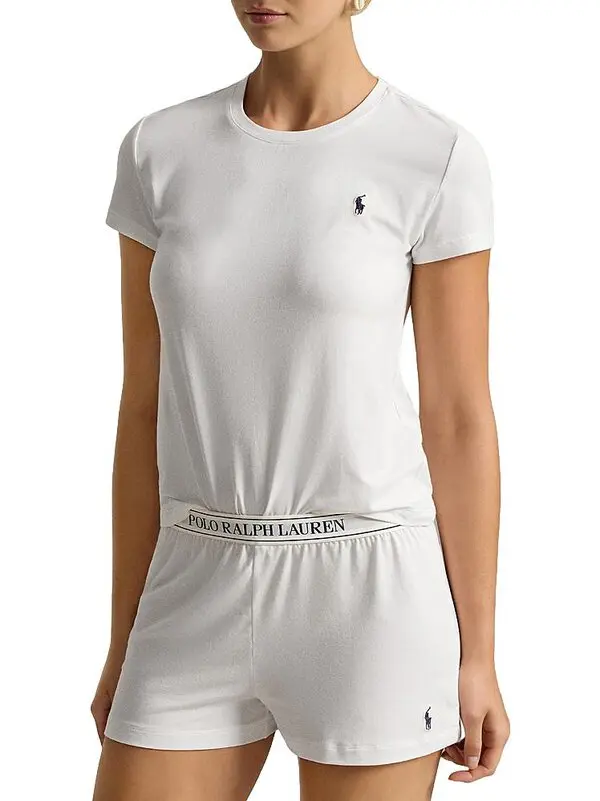 Polo Ralph Lauren Sleep Essentials Tee & Boxer Shorts Set - White Cloud
