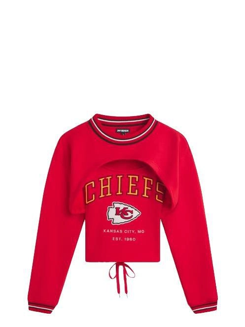 OFF SEASON Kansas City Chiefs Fleece Shrug Cami - Red