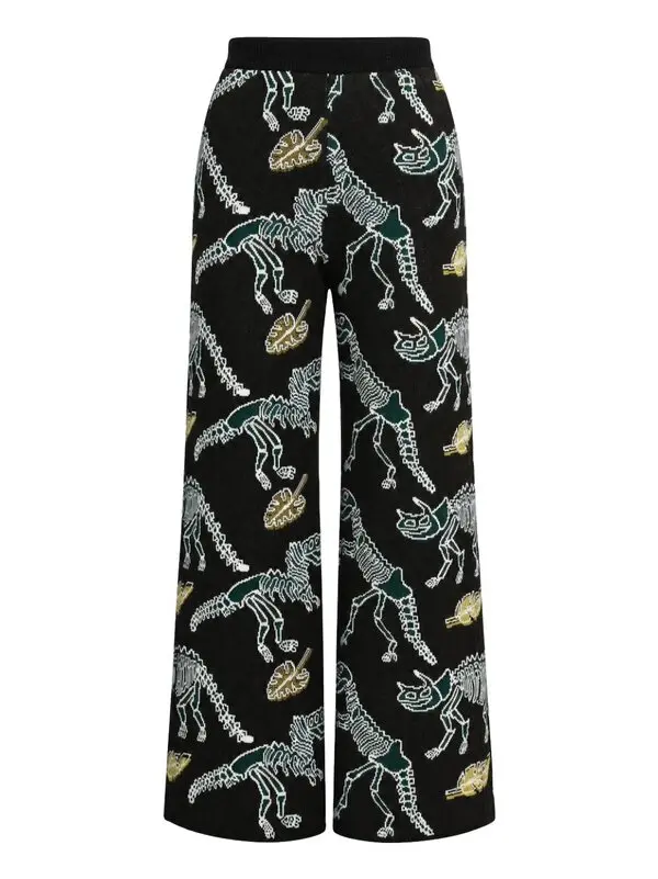 PINEAPPLES DON'T HAVE SLEEVES You're Dino-mite Pants - Black