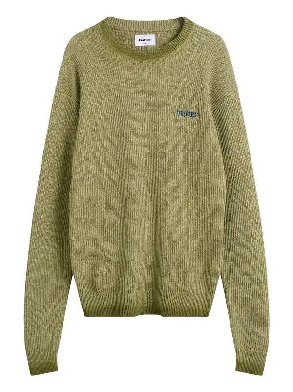 BUTTER GOODS Fade Knit Sweater - Algae