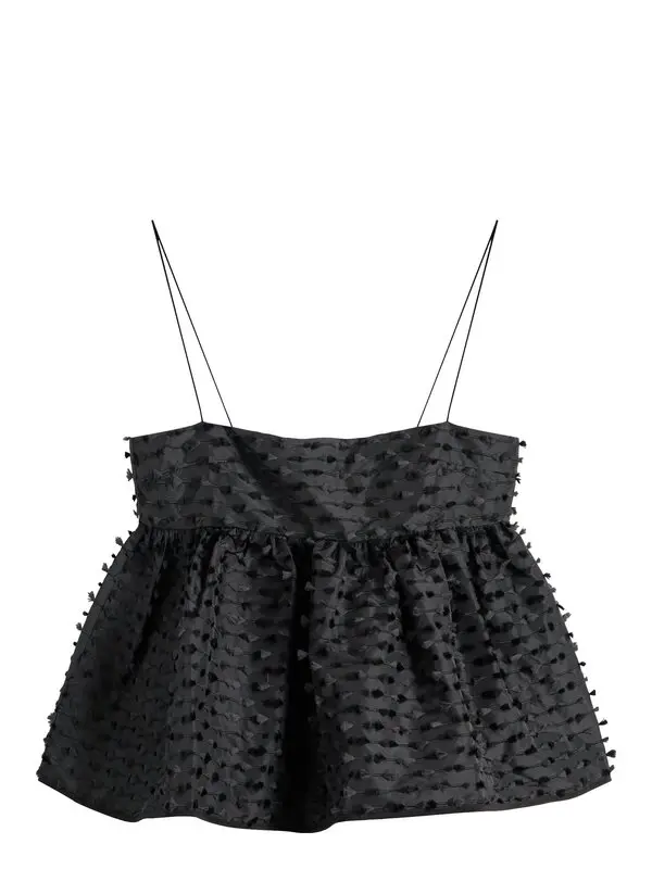 Cecilie Bahnsen Babette Top - Black