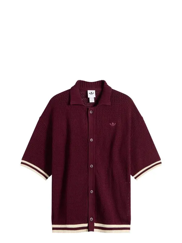 Adidas Crochet Jersey - Maroon