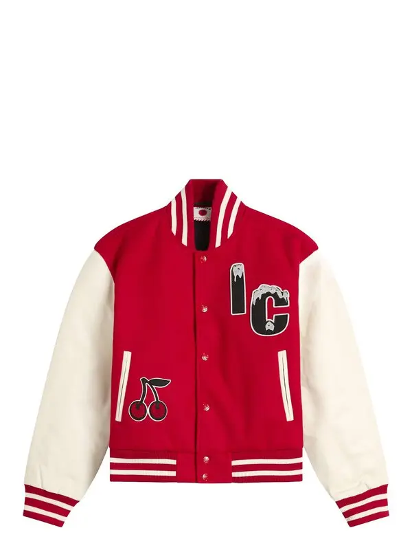 ICECREAM Cherry Varsity Jacket - Red
