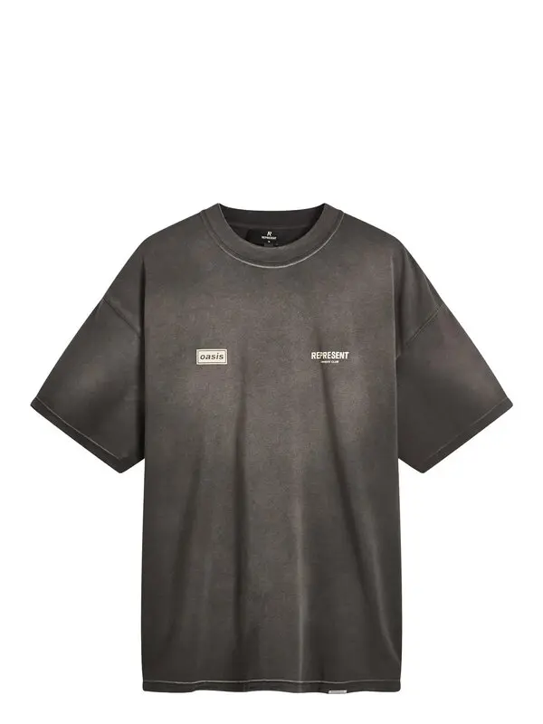 REPRESENT Oasis Owners Club T-shirt - Stained Black