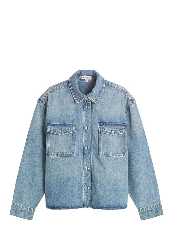 ANINE BING Paxton Shirt - Washed Blue