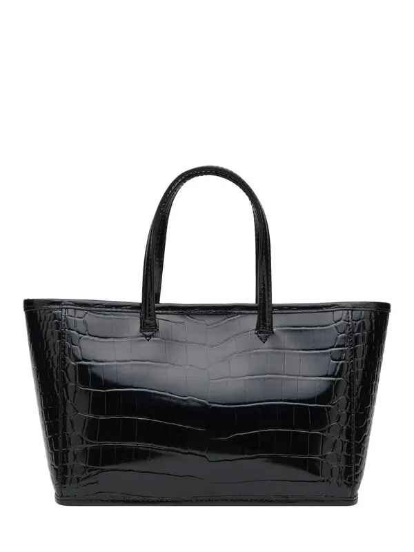 NOTHING WRITTEN Ain Croco Tote Bag - Black