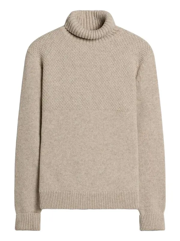 Barbour Heritage + Northcliffe Submariner Roll Neck Jumper - Fog
