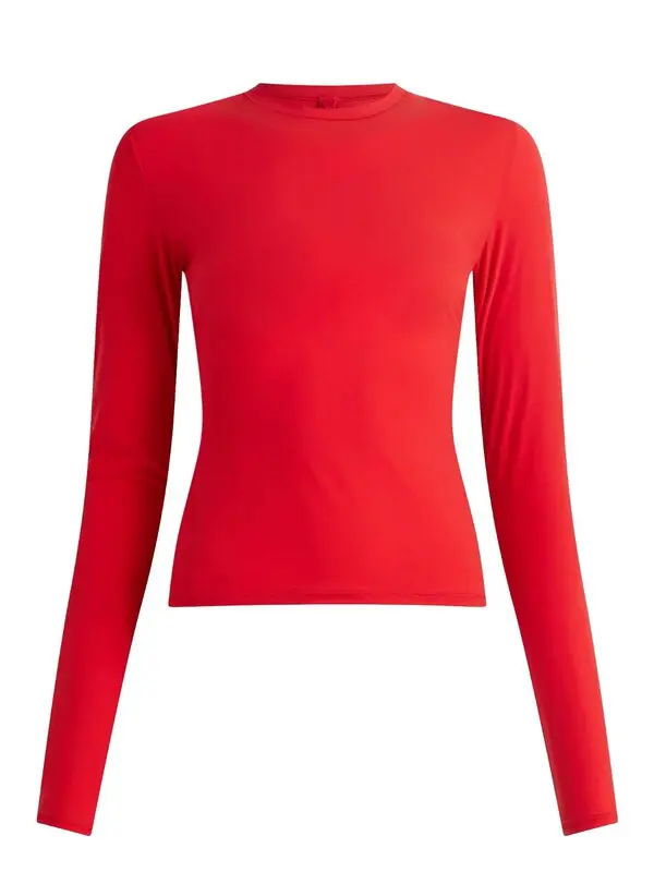 SKIMS Fits Everybody Long Sleeve T-shirt - Cherry