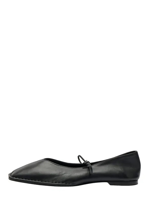 ALOHAS Sway Leather Ballet Flats Shoes - Black