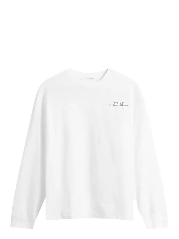 Cecilie Bahnsen Lily Long Sleeve T-shirt - White/red