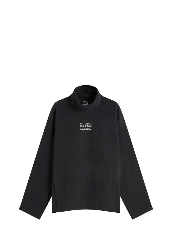 MAISON MARGIELA X Salomon High Neck Fleece Jacket - Washed Black