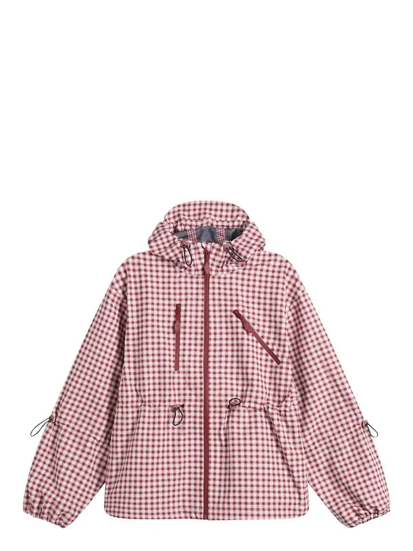 DAMSON MADDER Matilda Raincoat Jacket - Cherry Gingham