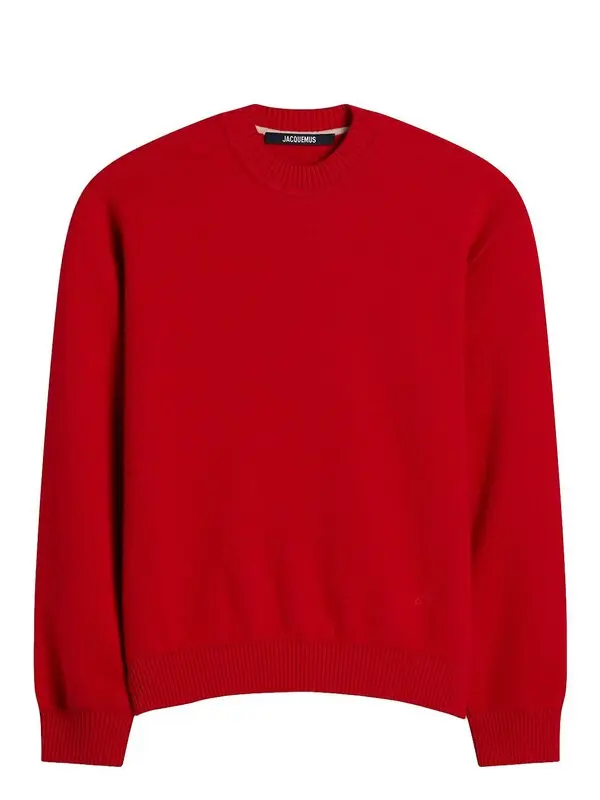 Jacquemus Wool Cashmere Jumper - Red