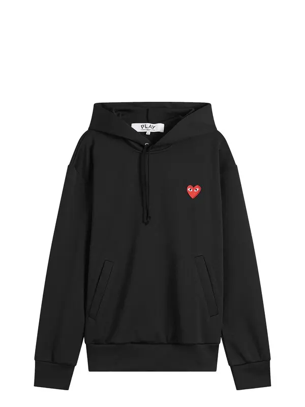 Play Comme Des Garcon Pullover Hoodie - Black