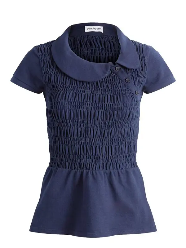 PEACHY DEN Ferdinand Polo Jersey Shirt Exclusive - Midnight