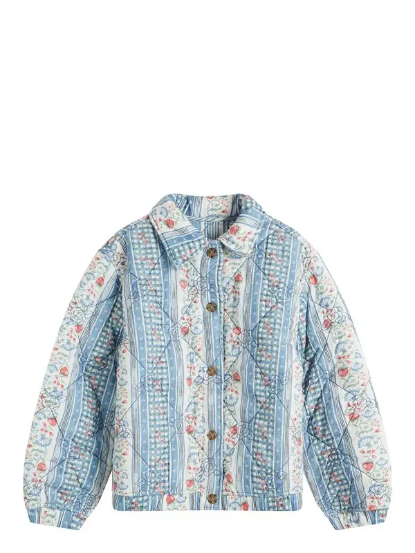 DAMSON MADDER Claudia Reversible Floral Jacket - Blue