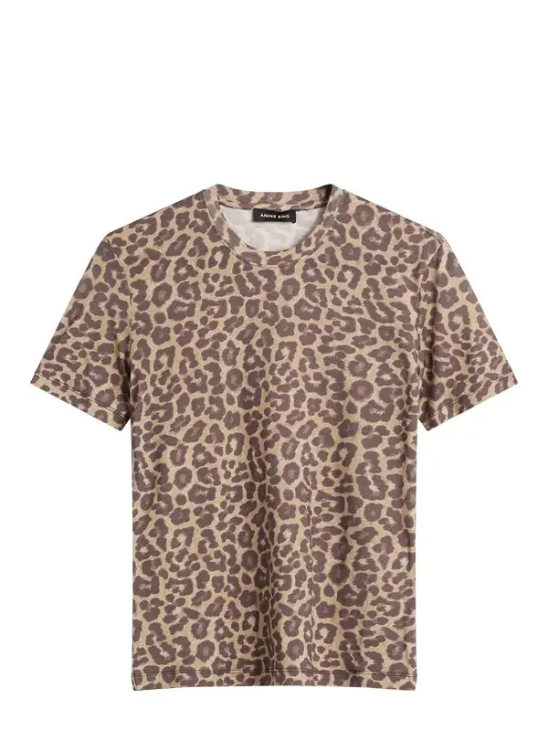 ANINE BING Sylvie T-shirt - Leopard