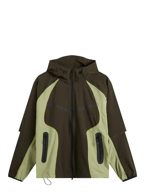Nike Tech Woven Full Zip Jacket - Sequoia/green/black
