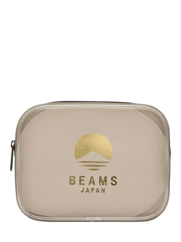 BEAMS Logo Pouch Medium - Brown
