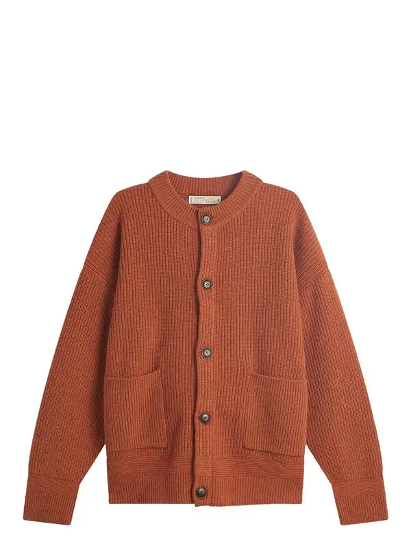 FRIZMWORKS Heavy Wool Cardigan - Brick