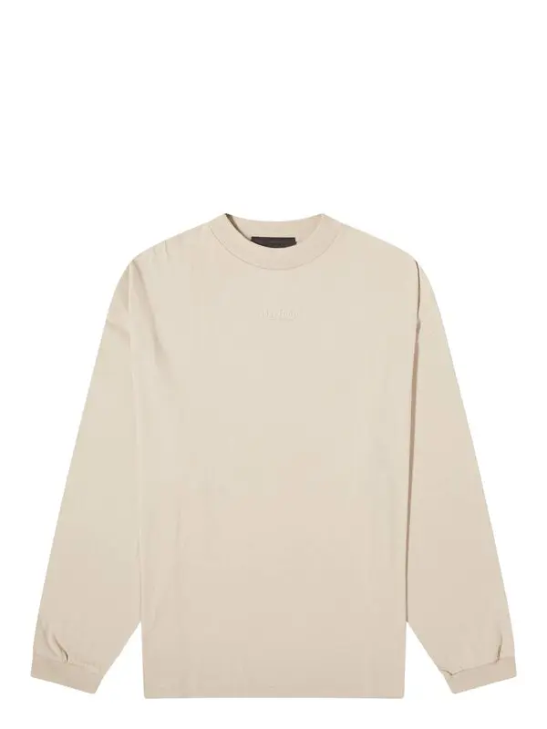 Fear Of God Essentials Long Sleeve T-shirt - Silver Cloud